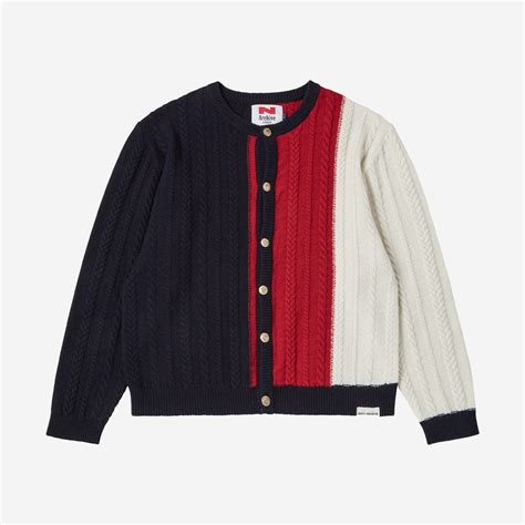 엔 아카이브 파리지앵 바이브 핸드메이드 케이블 울 니트 멀티 N Archive Kream