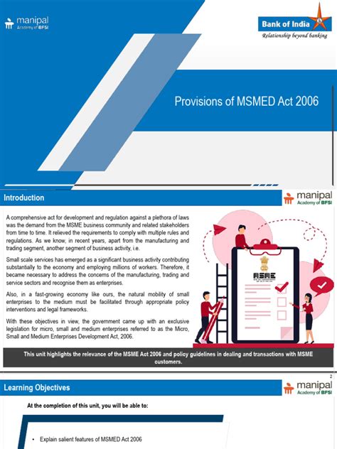 32 Provisions Of Msmed Act 2006 Pdf Small And Medium Sized Enterprises Reserve Bank Of India