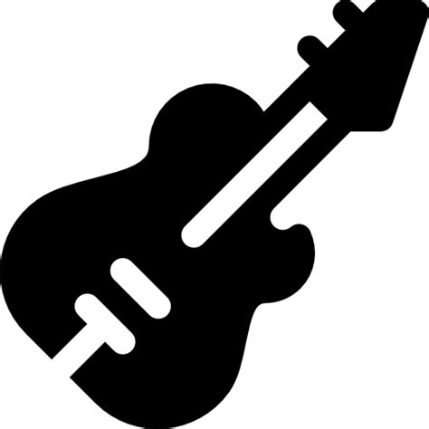 Icono De Guitarra Rockera Basic Rounded Filled