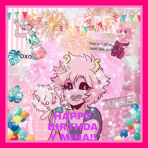 Happy Birthday Mina My Hero Academia Amino