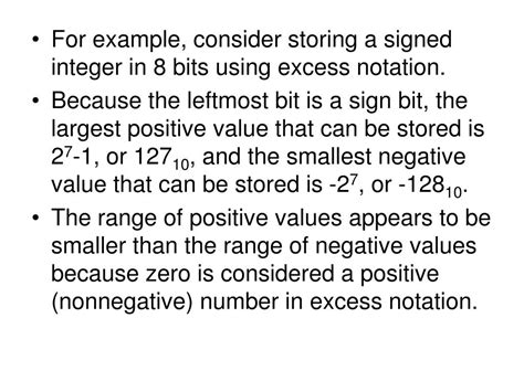 ppt excess notation one format that can be used to represent signed