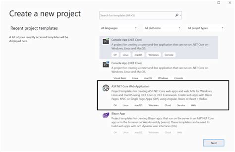 Create Asp Net Core MVC Application Using Visual Studio CLI
