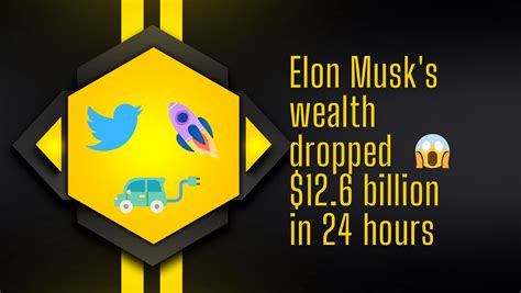 Elon Musks Wealth Dropped 126 Billion In 24 Hours Federica Montella