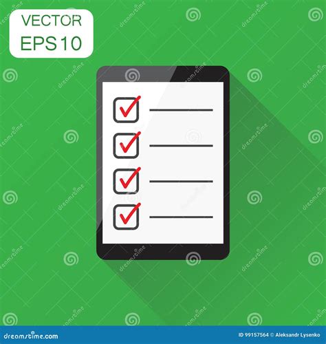 Businessman Checklist With Tablet Icon Business Concept Stock Vector Illustration Of Software