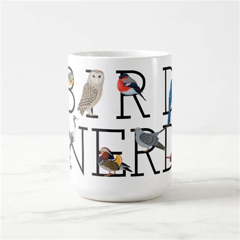 Bird Nerd Assortment Five Coffee Mug Zazzle