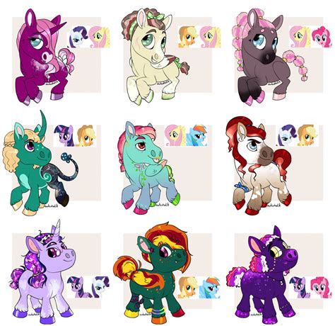 Mlp Main 6 Ships Adopts 49 Open By Miyalaflordorada On Deviantart