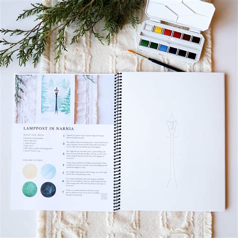 Watercolor Workbook Winter And Christmas Brighter Day Press