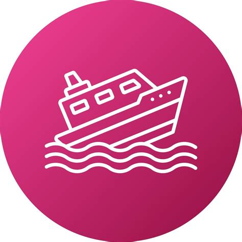 Ship Sinking Icon Style Vector Art At Vecteezy