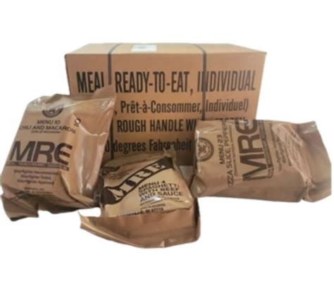 Us Military Mre Box 12 Full Meals Ready To Eat With