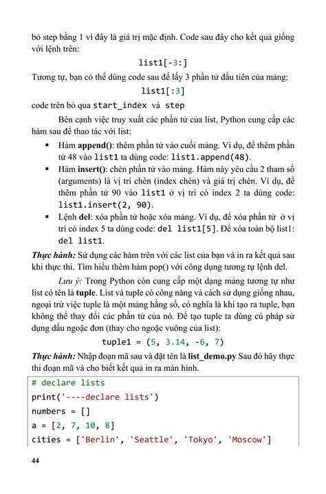 Giáo trình lập trình Python căn bản Trần Nhật Quang Phạm Văn Khoa pdf