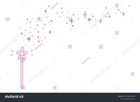 Princess Wand Magic Dust Vector Doodle Stock Vector Royalty Free 2534767941 Shutterstock
