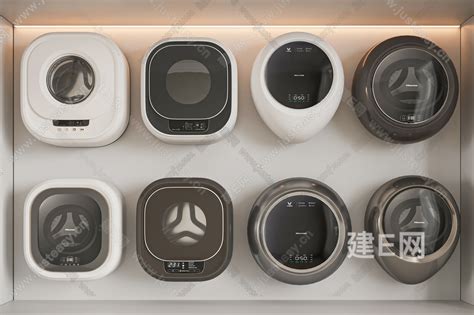 现代壁挂式洗衣机模型su模型下载 Id114446729 建e网su模型