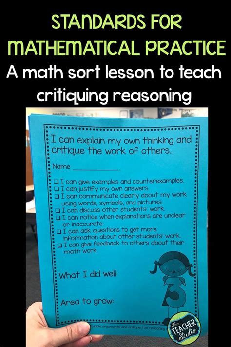 Construct Viable Arguments And Critique The Reasoning Of Others A Math Sorts Lesson The