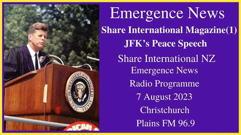 Share International Magazine 1 Jfks Peace Speech Share