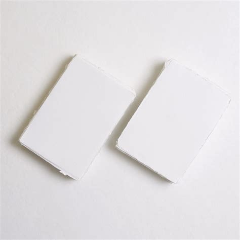 White A6 200 Gsm Deckle Edge Paper Indian Cotton Paper Co