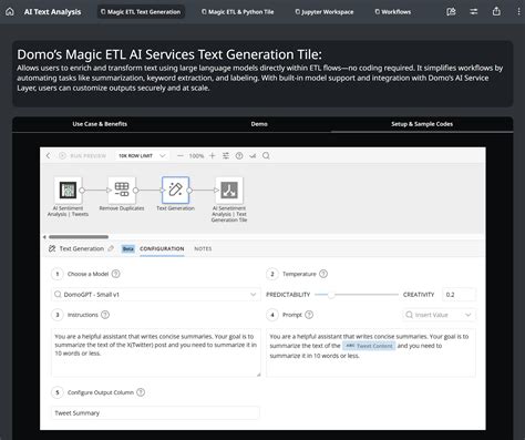 Summarize Text With Ai In Domo Workflows Step By Step Tutorial Domo