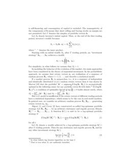 Log Optimal Portfolio Selection Using The Blackwell Approachability Theorem DeepAI