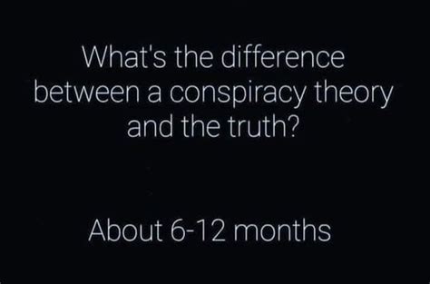 What S The Difference Between A Conspiracy Theory And The Truth The Libertarian Catholic The
