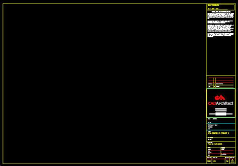 CAD Architect Cad Drawing Title Block Documentation Type 1