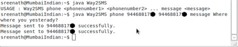 fun with java unofficial way2sms api using java to send free sms