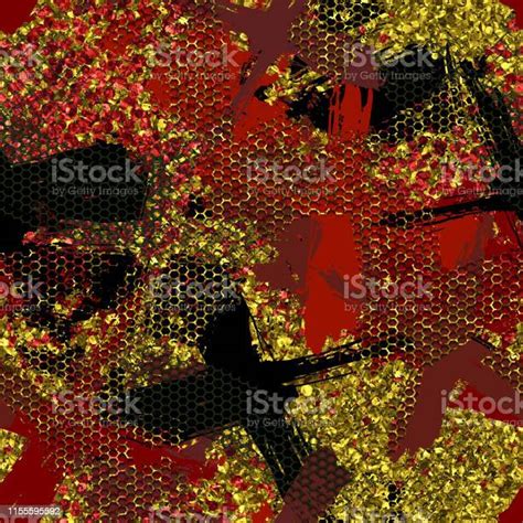 골드 반짝이 원활한 텍스처 3d 일러스트와 검은 색과 빨간색 그런 지 패턴 0명에 대한 스톡 사진 및 기타 이미지 0명 검은색 그래피티 Istock