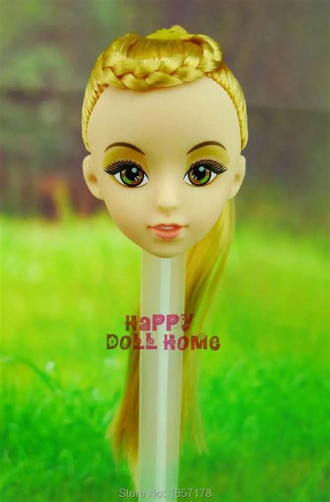 One Pcs Fashion Beautiful Doll Head Golden Hair Diy Movable Joints