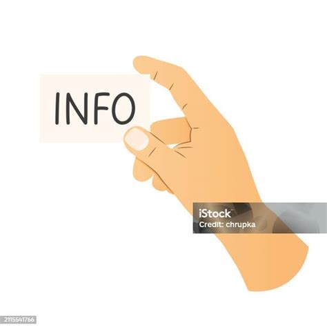 정보 단어가 있는 메모를 들고 있는 손 프리젠 테이션 웹 사이트 또는 교육 자료에서 정보 전달 및 공유에 사용할 수 있습니다