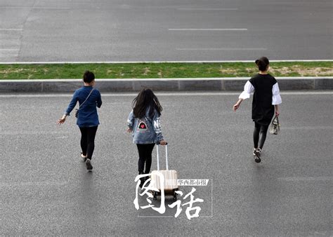 头顶就是过街天桥 却偏要横穿马路 每日更新 华西都市网新闻频道