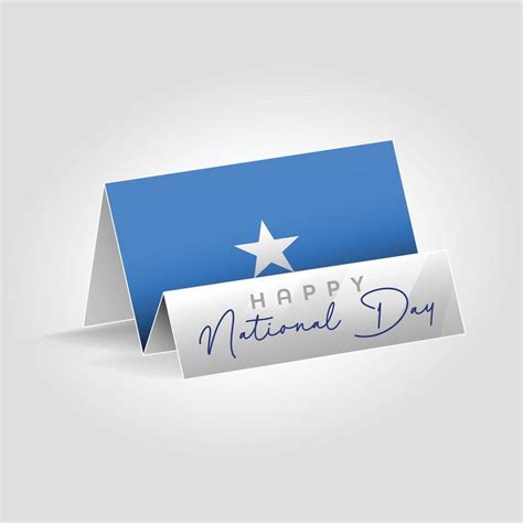 Somalia País Papel Bandera En Pie En El Suelo Contento Nacional Día Bandera Diseño 9bart