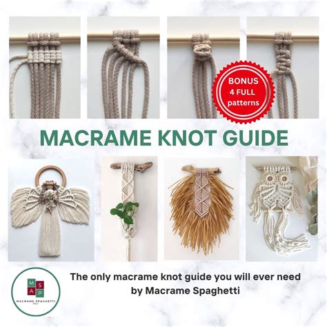 Macrame Knot Guide With Bonus PDF Patterns Macrame Tutorial Knot