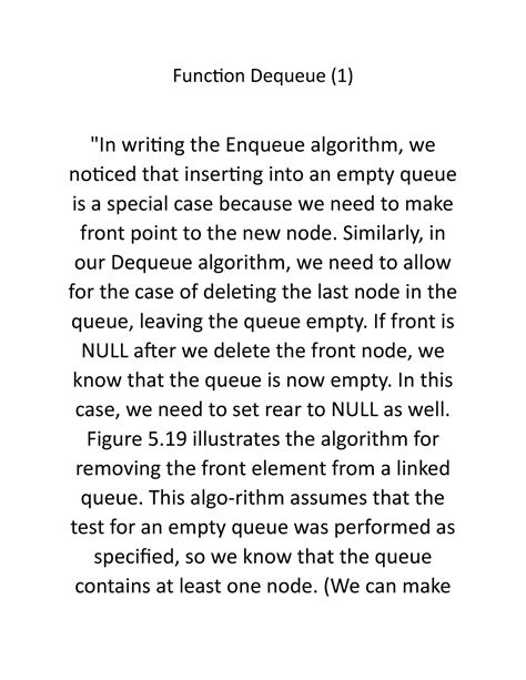 Ds28 Ds Notes Function Dequeue 1 In Writing The Enqueue