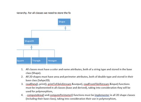 Solved Requirements 1 For Every Class You Need To Build A