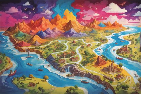Vivid Color 3d Texture Map Background Graphic By Mimishop · Creative
