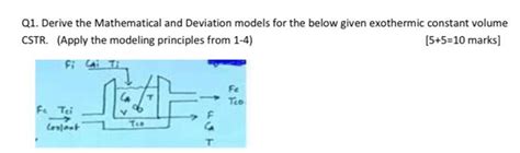 Solved Q Derive The Mathematical And Deviation Models For Chegg