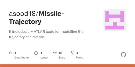 github asood18 missile trajectory it includes a matlab code for