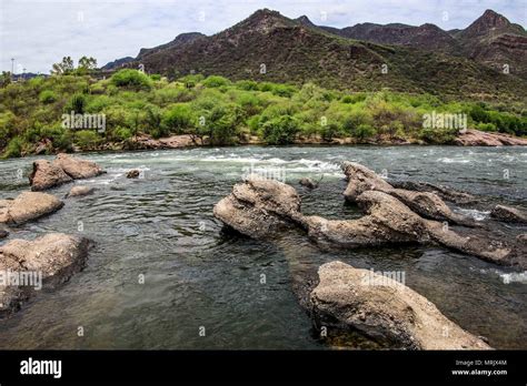 Great Flow Of Millions Of Cubic Meters Of Water From The Yaqui River