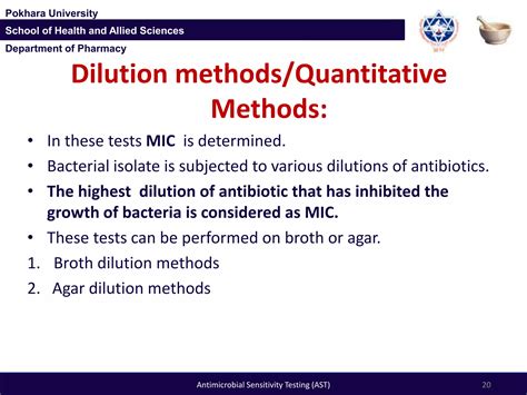 Antimicrobial Sensitivity Testing Ast Pptx