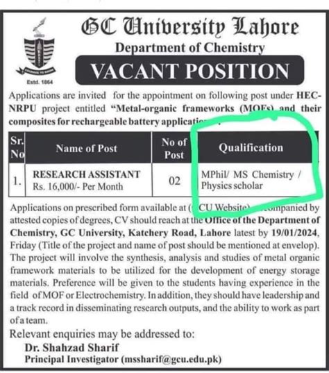 Shajeel Afzal On Linkedin Gc University Lahore Is Paying 50 Usd