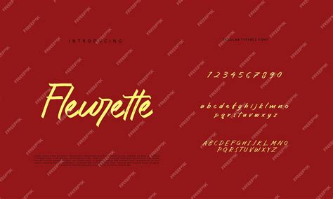 Fuente Manuscrita Escritura Estilo De Pincel Dibujado A Mano Caligrafía