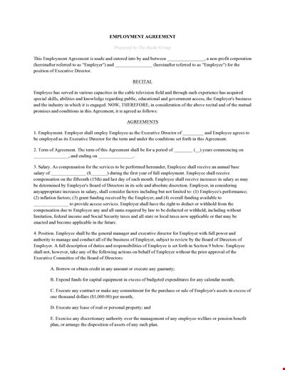Employment Arbitration Agreement Template