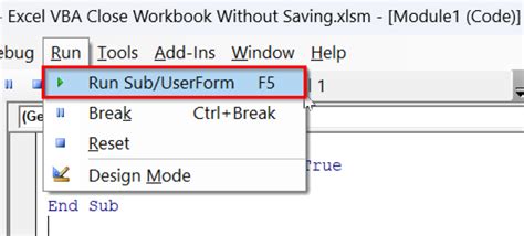 How To Close Workbook Without Saving In Excel Vba Excel Insider