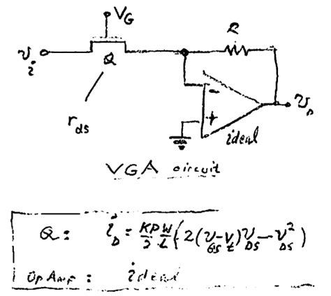 Solved The Following Is A Variable Gain Amplifier Vga In