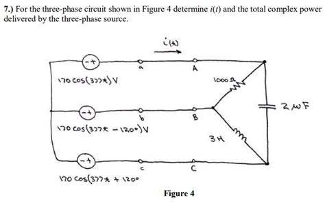 Solved 7 ﻿for The Three Phase Circuit Shown In Figure 4
