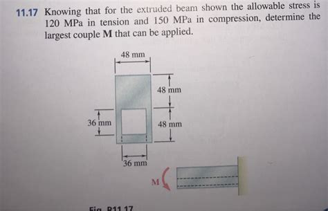 Knowing That For The Extruded Beam Shown The Best Picture Of Beam