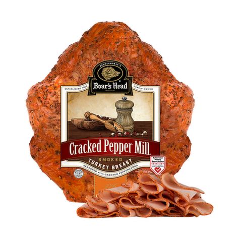 Boars Head Cracked Pepper Mill Smoked Turkey Breast Lunds And Byerlys