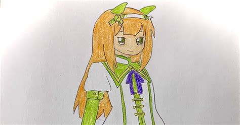 色鉛筆 サイレンススズカ 色鉛筆 ポーのイラスト Pixiv