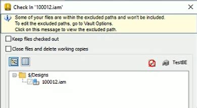 How To Use The Exclude Path Vault Option In Inventor To Avoid That