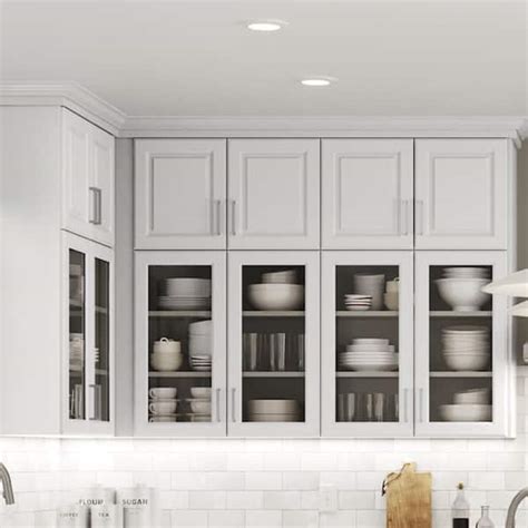 White Kitchen Cabinets Glass Doors