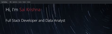 Sai Krishna Kanth Vs On Linkedin Webdevexploration Html Portfoliodesign Codsoft