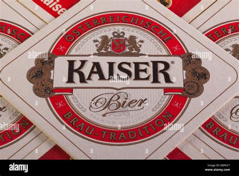 Austria Linz July 7 2014 Kaiser Beer Is The Most Popular Beer Brewed In Linz The Beer Brand